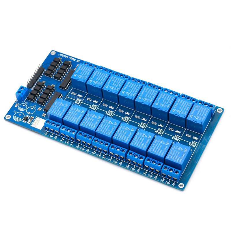 โมดูล 16 channel relay shield dc 5v 12v พร้อมกับ optocoupler lm 2576 ...