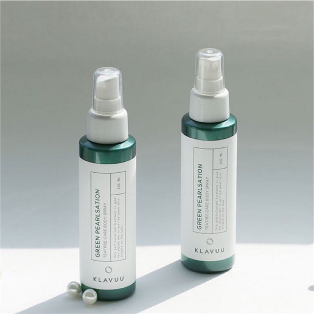 [พร้อมส่ง/ของแท้] สเปรย์ฉีดสิวหลัง Klavuu Green Pearlsation Tea Tree ...