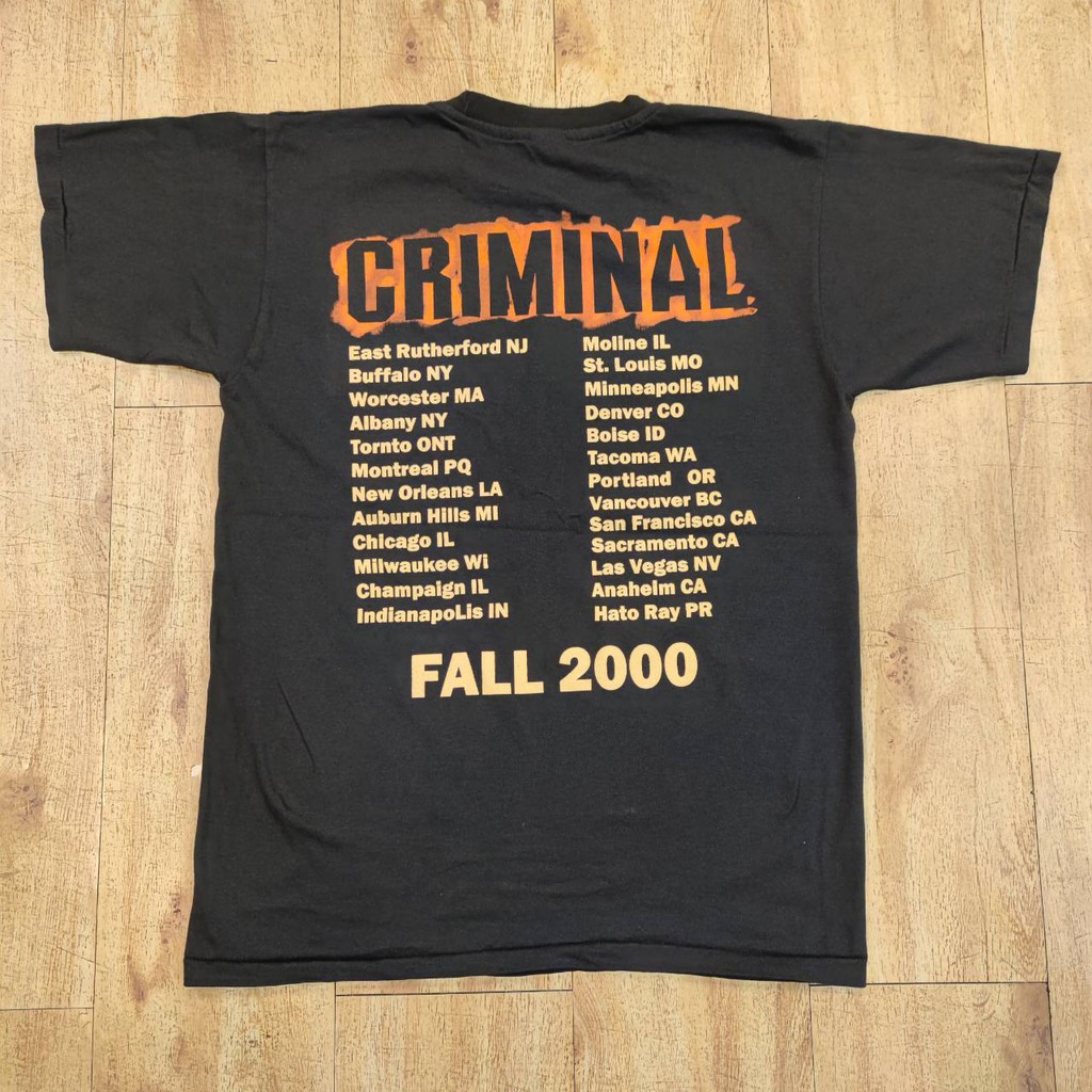 EMINEM CRIMINAL FALL TOUR 2000 เสื้อวง เสื้อทัวร์ ผ้าร้อย ฟอกนุ่ม the ...