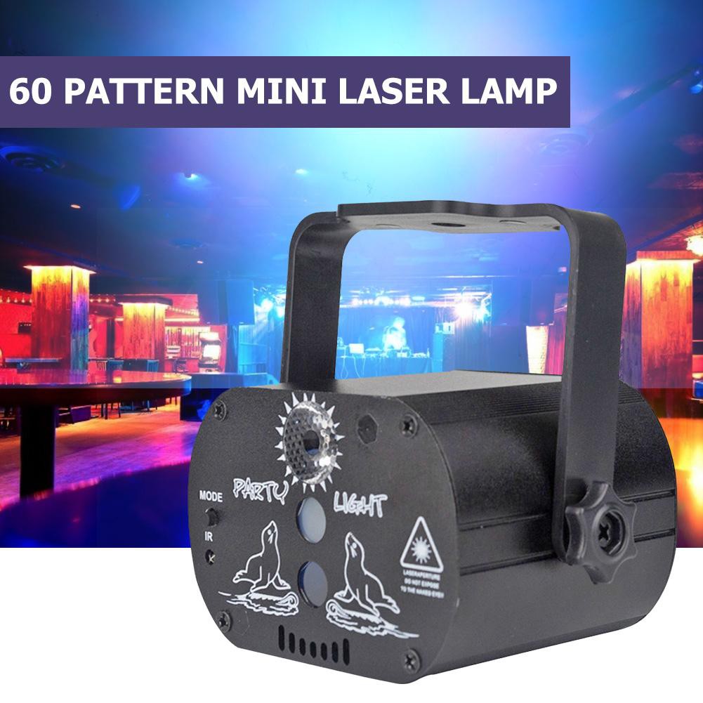 Rechargeable Mini LED Laser Projector Stage Light Club Party DJ Disco ...