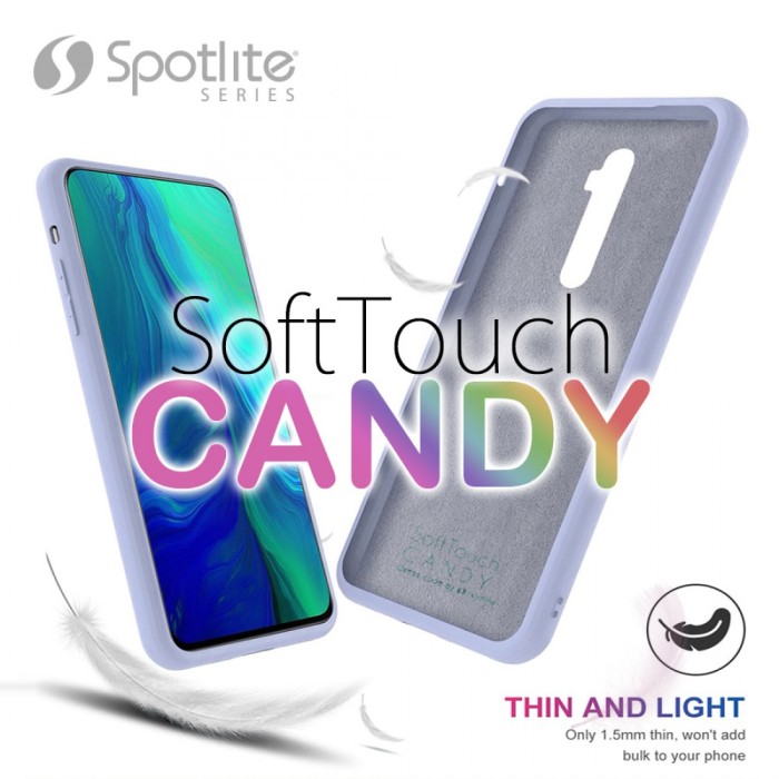 เคสโทรศัพท์มือถือซิลิโคนสีแคนดี้สําหรับ Oppo Reno 2f - spotlite_official.th - ThaiPick
