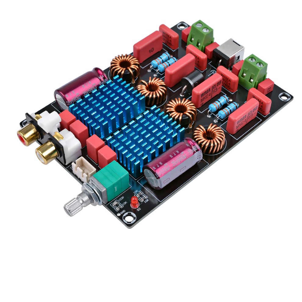 AIYIMA แผ่นบอร์ดโมดูล เพาเวอร์แอมป์ 100 W+100W ขยายเสียงสเตอริโอ ...