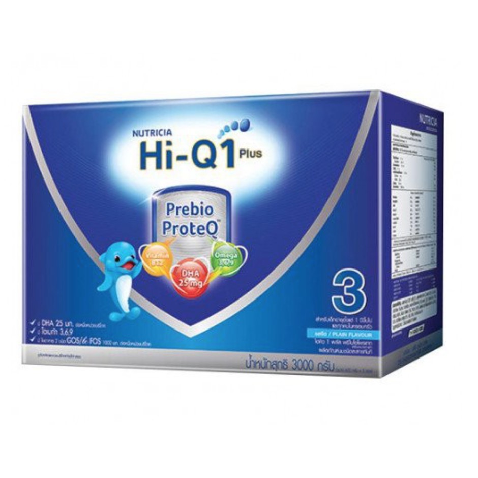 HiQ Prebio 3 นมผงไฮคิวพรีไบโอโพเทค สูตร3 (600กรัม) 1ถุง | Shopee Thailand
