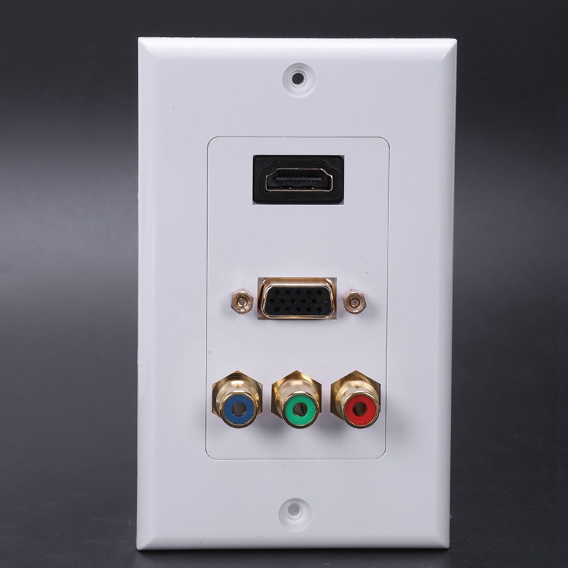 Hdmi Vga 3 Rca Panel Composite Three In One Integrated Multimedia Wall ...
