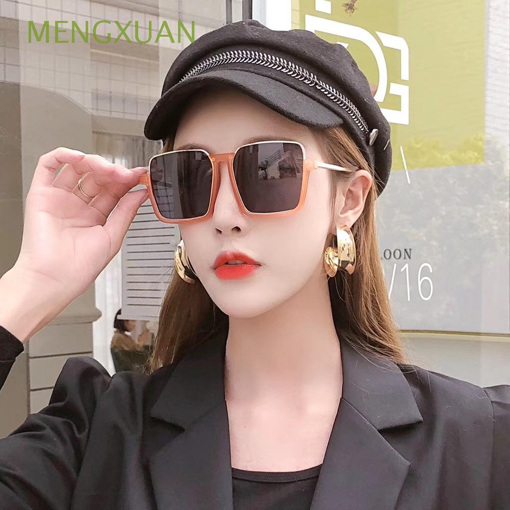 MENGXUAN Retro Blocking Glasses Korean Eyewear Square Eyeglass Women ...