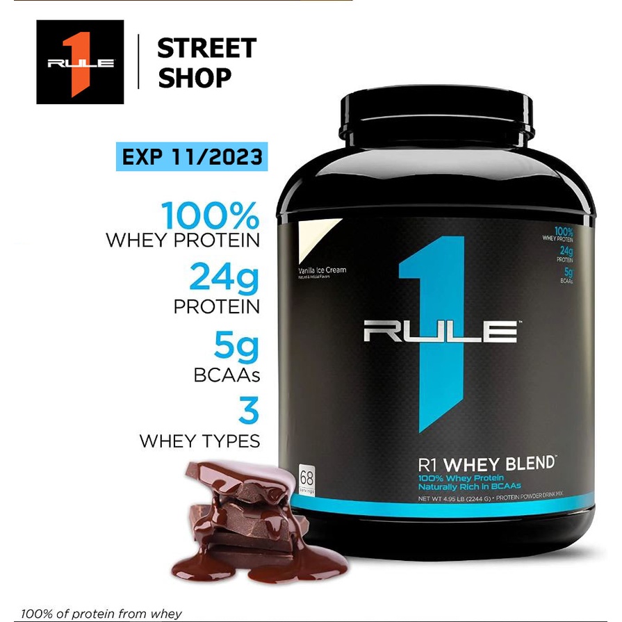 Rule 1 - Whey Protein Blend 5lbs (68 Servings) | Shopee Thailand