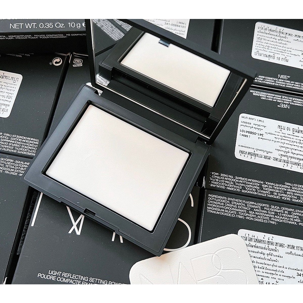 ฉลากไทย ผลิต 2022 NARS Light Reflecting Pressed Setting Powder แป้งนางฟ้า - berryloft - ThaiPick