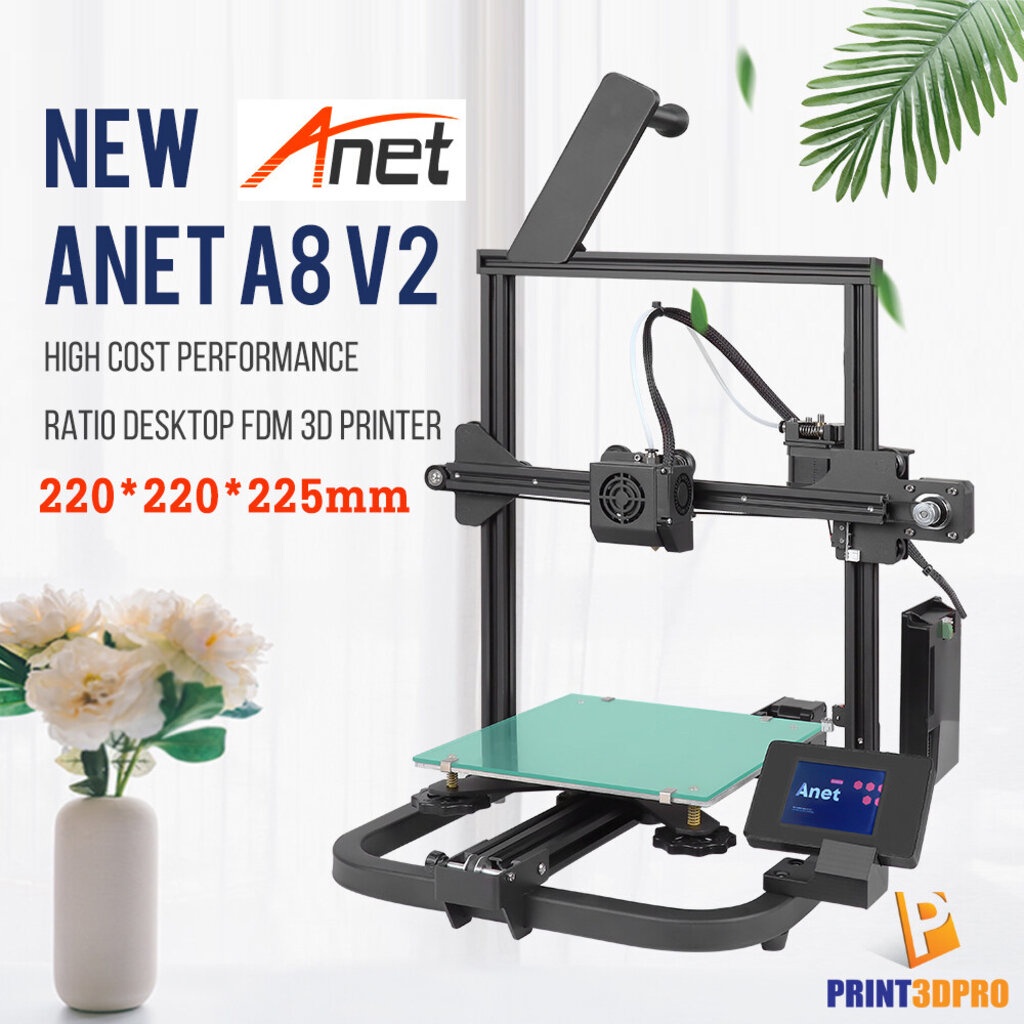 3D Printer Anet A8V2 Size 220220250 Nozzle Temp 250degree เครื่องพิมพ์ ...