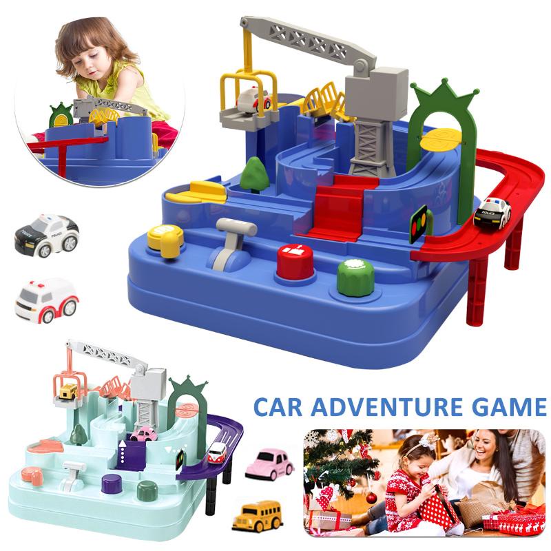 Race Tracks W/ 4 Button And 8 Challenges Parent-children Interactive ...