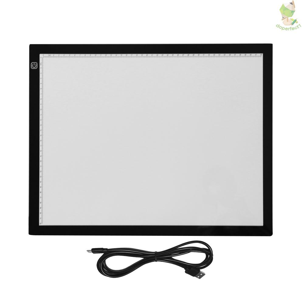 A3 LED Light Box Tracer with Scale Ultra-thin USB Powered Tracing Light ...