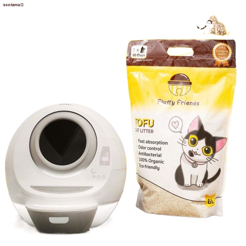 จัดส่งในพื้นที่ประเทศไทยถูกสุด ทรายเต้าหู้เกล็ด Fluffy Friends ทรายแมว ...