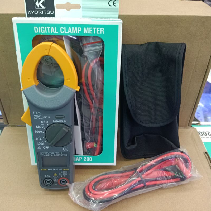 คลิบแอมป์ แค้มป์มิเตอร์ Kyoritsu kew snap 200 digital clamp multimeter ...