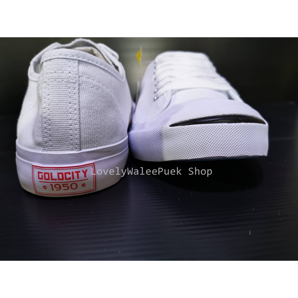 (พร้อมส่ง)Jack-Gold Cityรองเท้าผ้าใบพื้นนุ่มใส่ทน มี 5 สี ขาว ดำ กรม ครีม ดำดำ Size37-45 ...