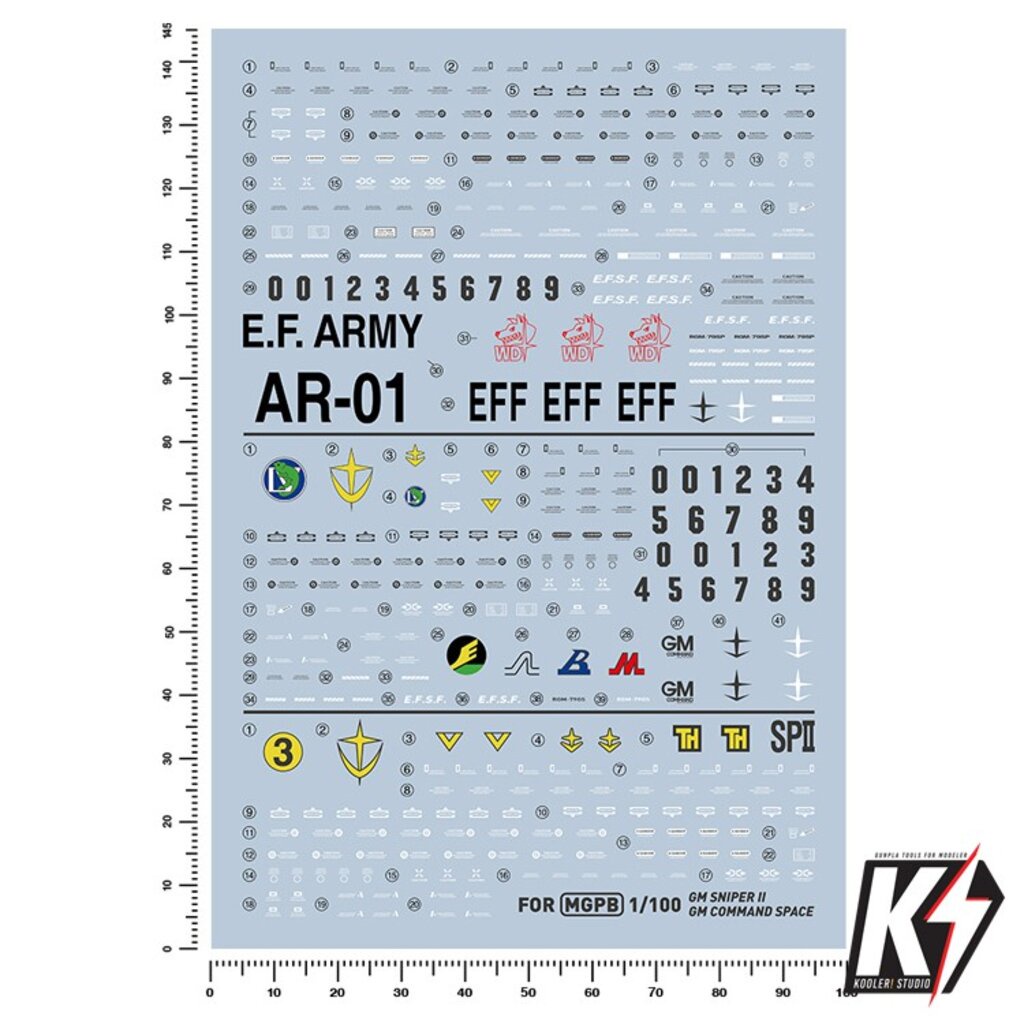 Waterdecal Artisan Club MG GM Command Space&GM Sniper II #ดีคอลน้ำ ...
