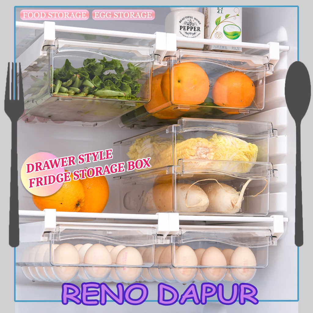 Drawer Type Refrigerator Storage Box Food Storage Box Egg Tray ...