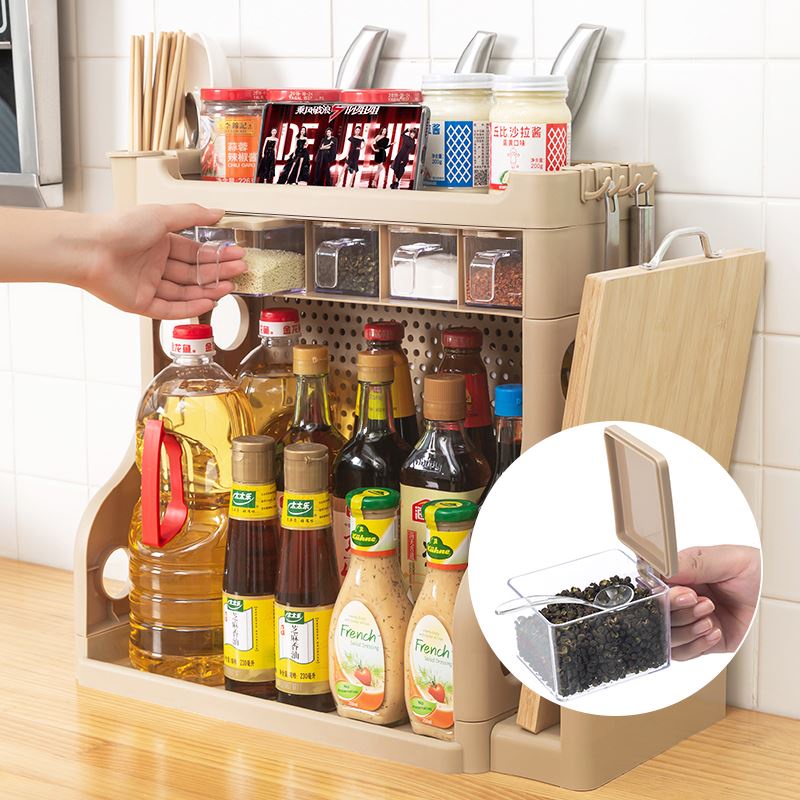 Kitchen Seasoning Rack Kitchen Supplies Storage Sorting Storage Rack ...