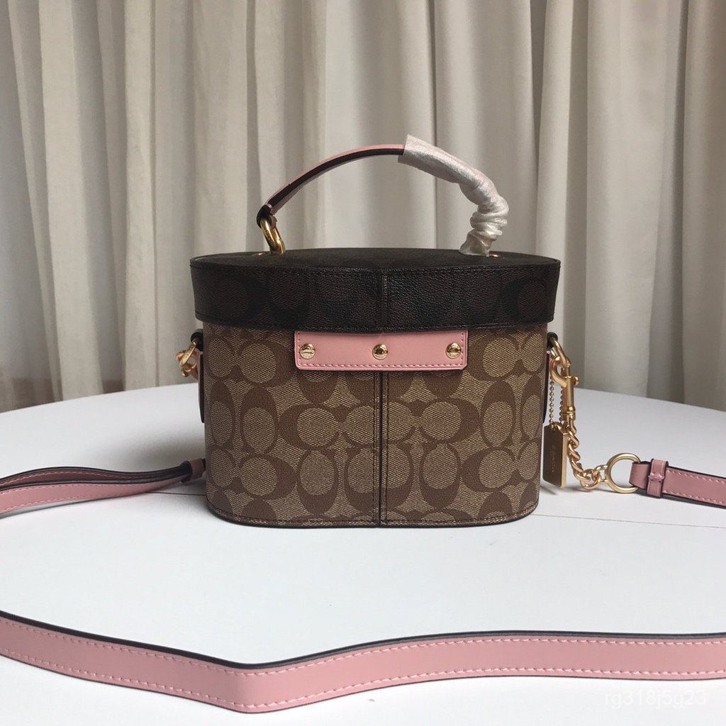 Coach 100 76714 78277 F76712 women cosmetic bag old flower handbag ...