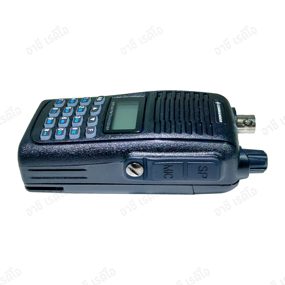 วิทยุสื่อสาร COMMANDER CB99 เครื่องดำ ความถี่วิทยุสมัครเล่น หน้าจอโชว์ 2 ช่อง 2 ย่านความถี่ 136 ...