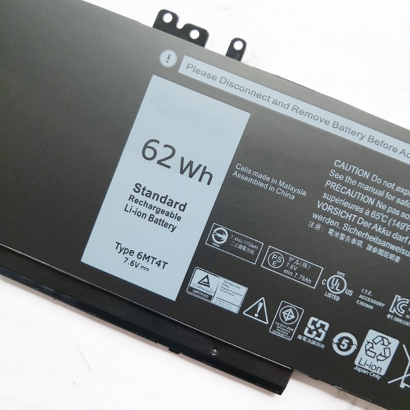 CSMHY New 7.6V 62WH 6MT4T Laptop Battery For DELL Latitude E5470 E5570 ...