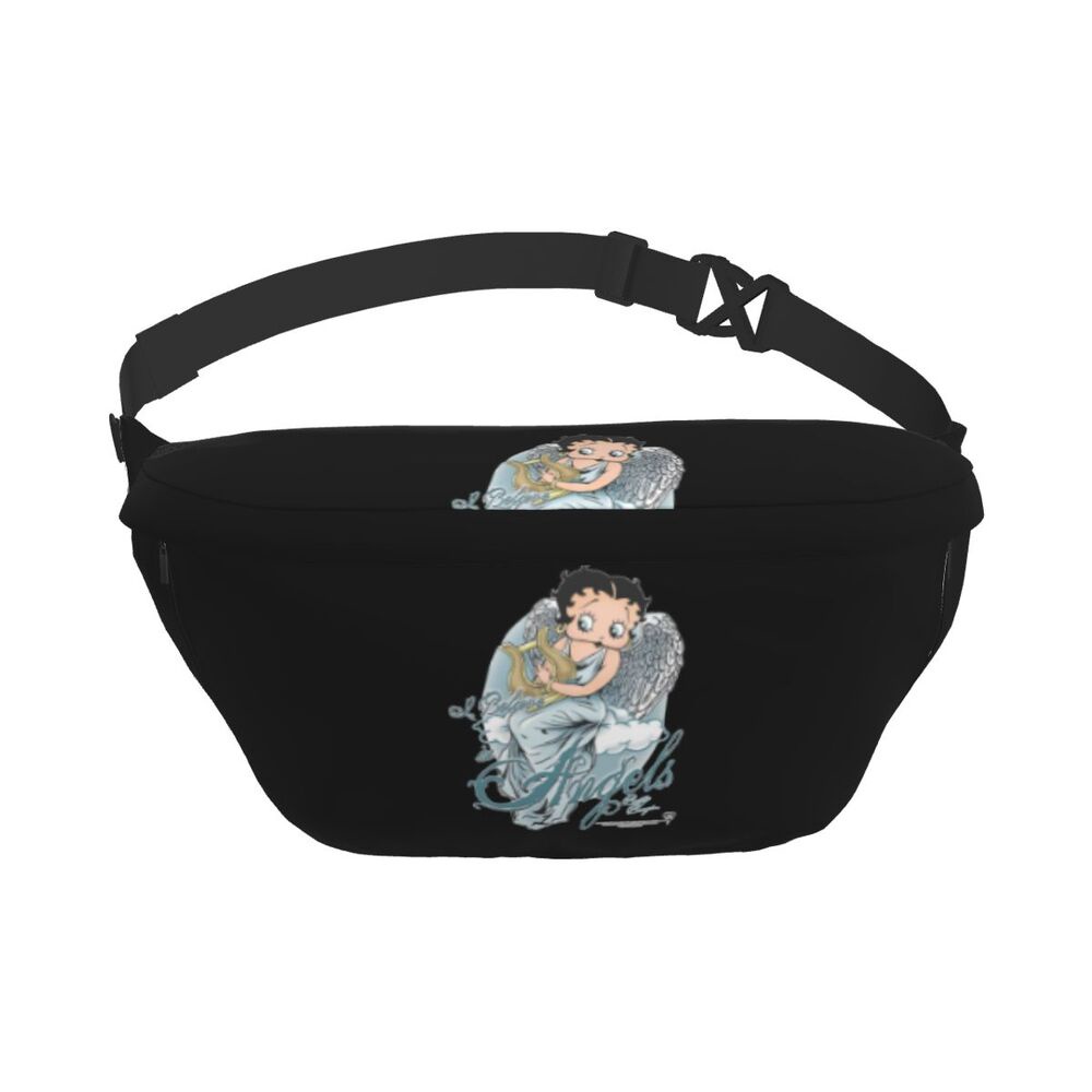 Liang Xun Blue Betty Boop I Believe In Angels Large-capacity sling ...