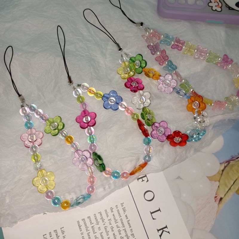 สายคล้องมือถือ ดอกไม้สดใส - mod.soawanee - ThaiPick