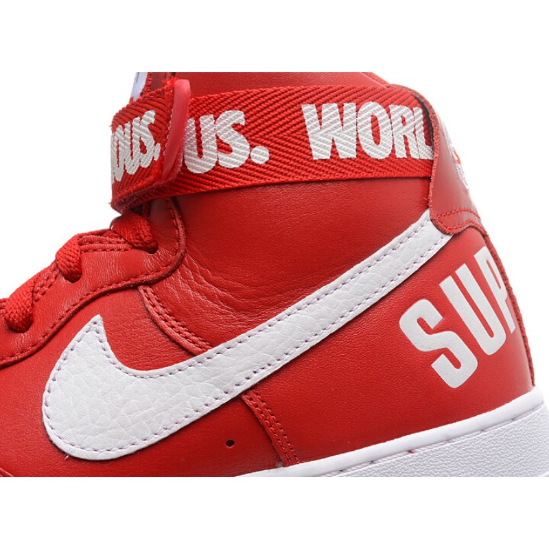 ใหม่ SUPREME AF1 HI American Red Street แบรนด์ SUPREME และ NIKE ผู้ชาย ...