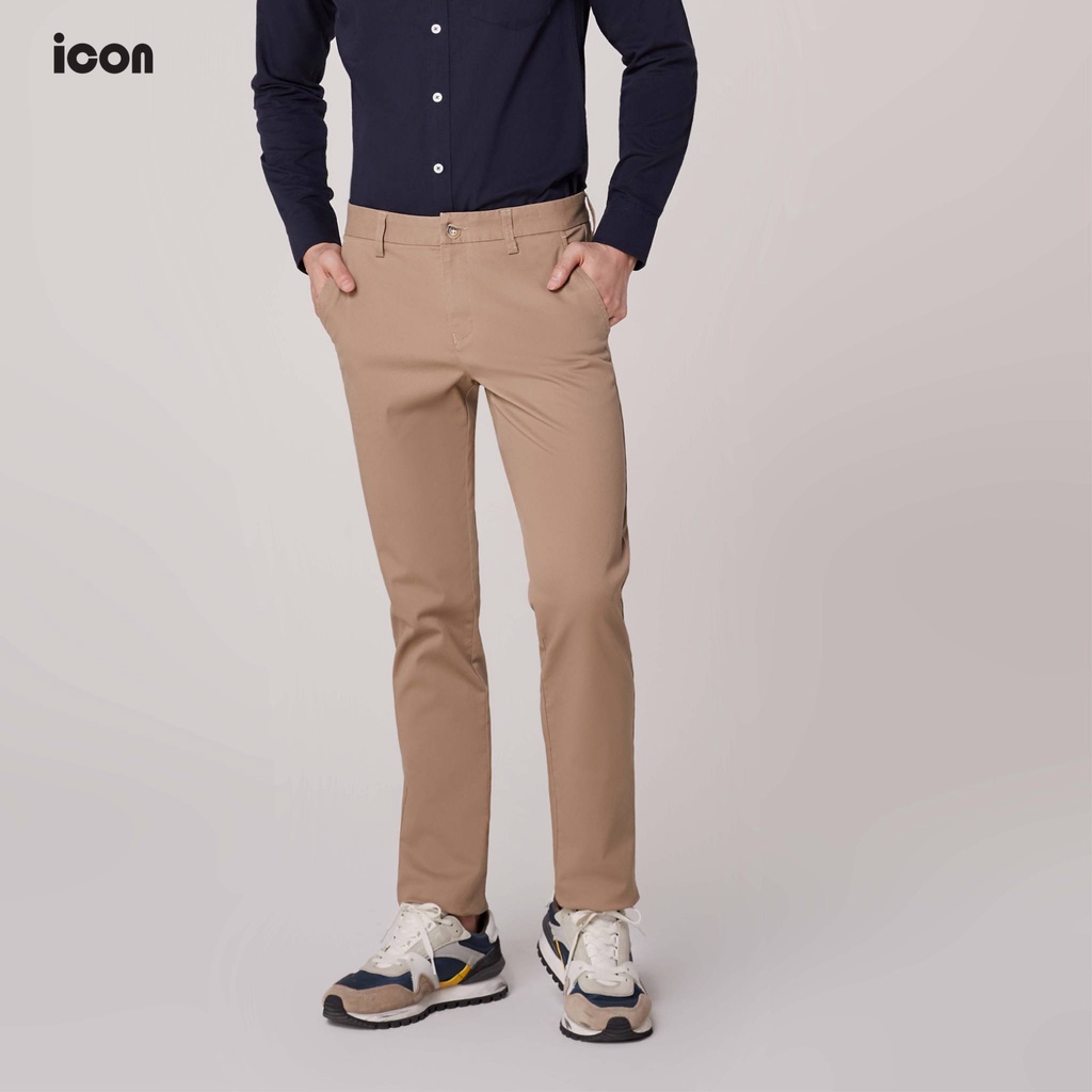 icon (ไอคอน) รุ่นใหม่ กางเกงชิโน่ขายาวผู้ชาย ทรงสลิม มีให้เลือก 5 สี ...