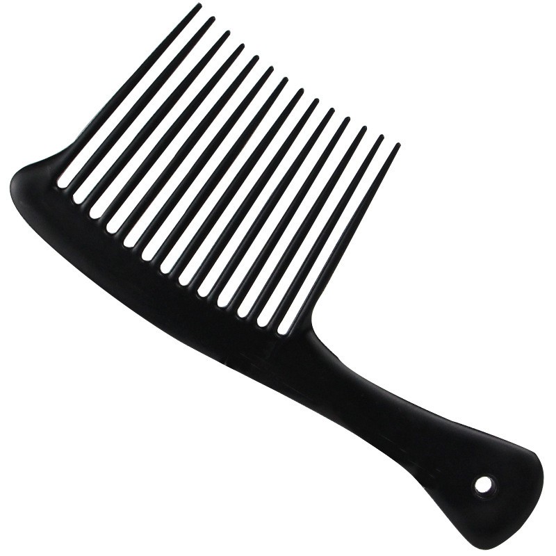 เครื่องม้วนผมอัตโนมัติ New Black Large Wide Tooth Combs Of Hook Handle ...