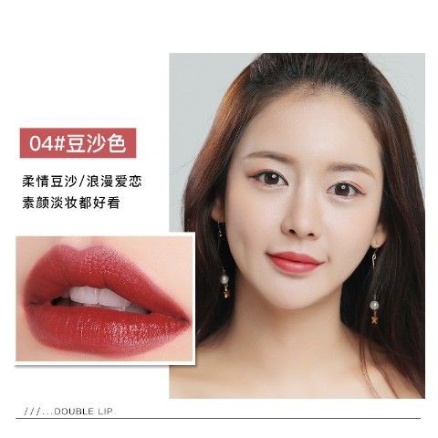 ♙ลิปสติกหัวสองหัว ติดทน ไม่ง่ายที่จะหยิบ off student lip liner Pen set ...