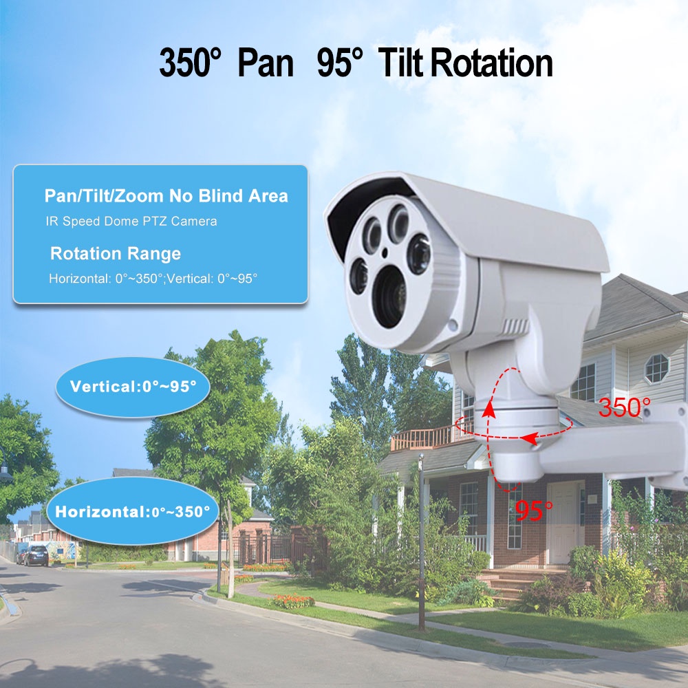 CCTV Security 2MP 10X AHD Bullet PTZ Camera 5MP TVI CVI CVBS 4in1 Pan Tilt 10X Zoom IP66 ...