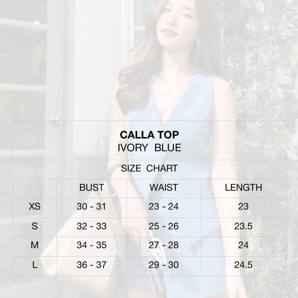 ☸۞CALICO - CALLA Top เสื้อแขนกุดคอวี มีเส้นคัตตรงเสื้อเพิ่มดีไซน์ - 1lmibdj6ix - ThaiPick