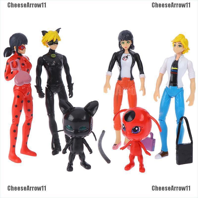 Char ตุ๊กตาของเล่น Miraculous Ladybug 6 ชิ้น - cheesearrow11.th - ThaiPick