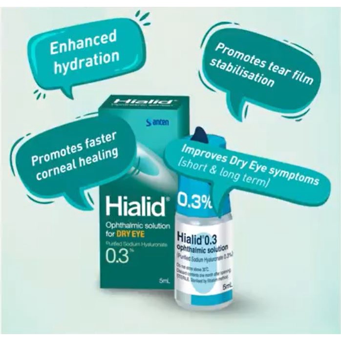 (D08) Hialid 0.3 ขนาด 5 mL น้ำตาเทียม เพิ่มความชุ่มชื่นแก่ดวงตา ลดตาแห้ง (หมดอายุ 042024) จำนวน ...