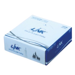 Link สายโทรศัพท์ สายจั๊มเปอร์ไวด์ Telephone Cable Jumper Wire (UL-0002) White-Red (24 AWG) 2C ...