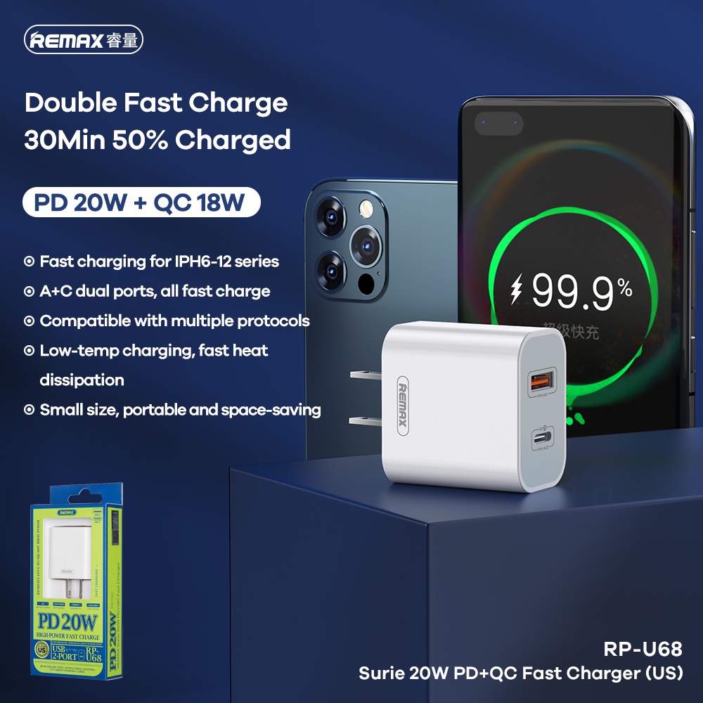 Remax Dongfeng series 20W PD สายชาร์จเร็ว 1 เมตร RC-C026 C-L สีขาว - remax.th - ThaiPick