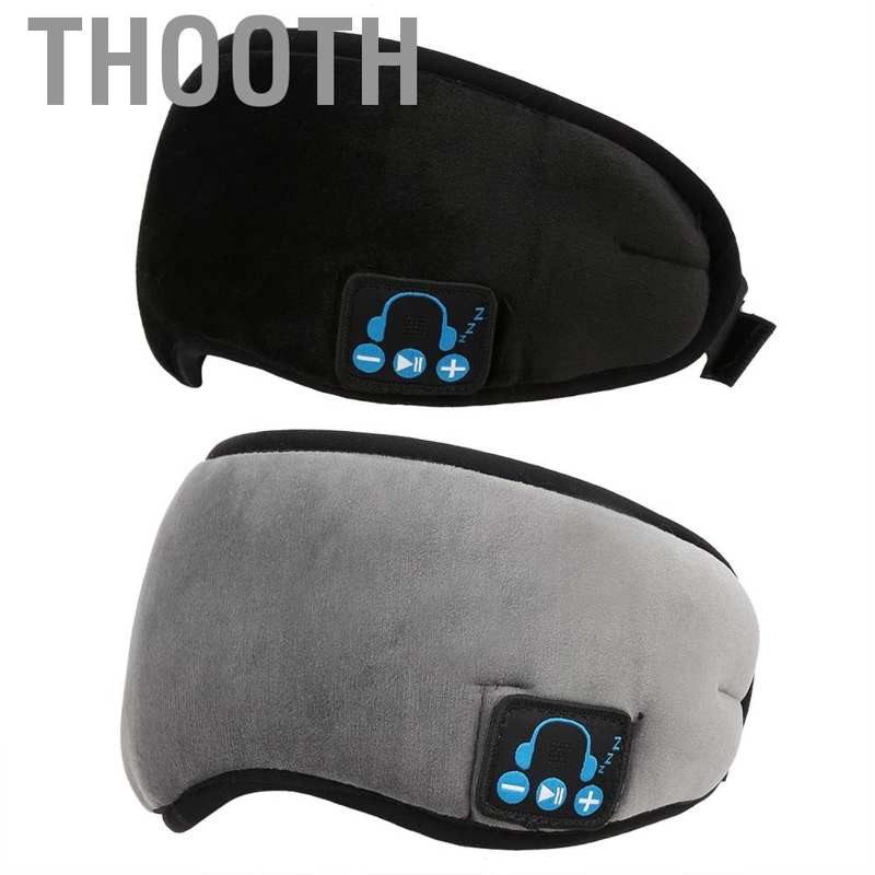 Thooth Sleep Headphones Bluetooth Eye Mask washable music band for ...