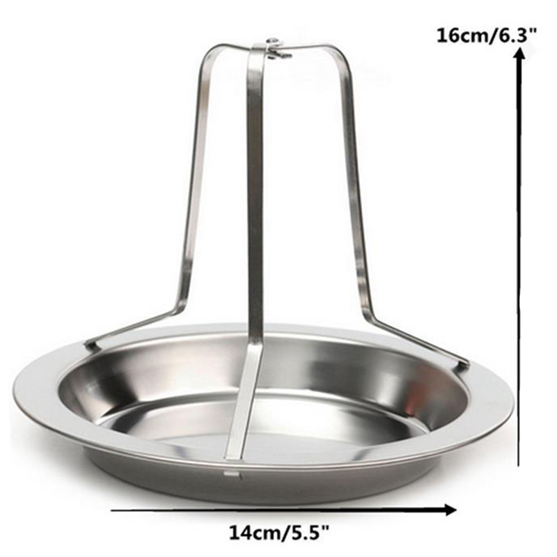 Peacock Non-Stick Chicken Roaster Rack Stand Carbon-Steel Vertical ...