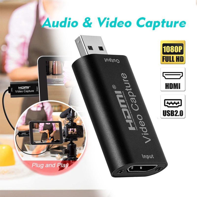 MINI Video Capture Card USB 2.0 HDMI Video Grabber บันทึกกล่อง FR PS4 ...