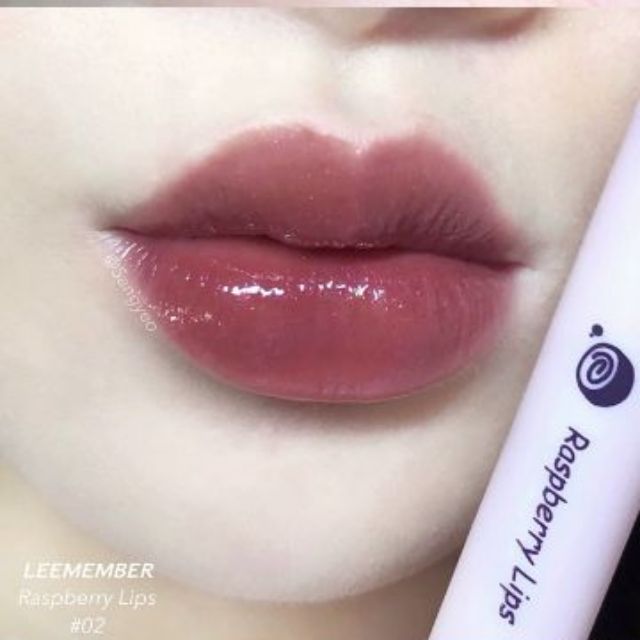 ลิปทิ้นท์กระจก แบรนด์ LEEMEMBER รุ่น Rasberry Lips สี 02 - pattern.officialstore - ThaiPick
