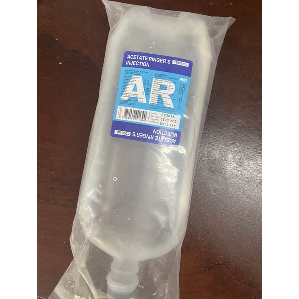 น้ำเกลือ ACETAR ขนาด 1000 มล. สำหรับสุนัข และแมวโรคไต (ยกลัง 10 ขวด ...