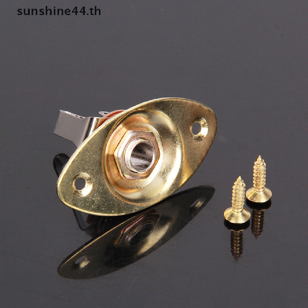FOURSUN Oval Guitar Jack Electric GuitarBass Pickup Jack 6.35mm Oval ...