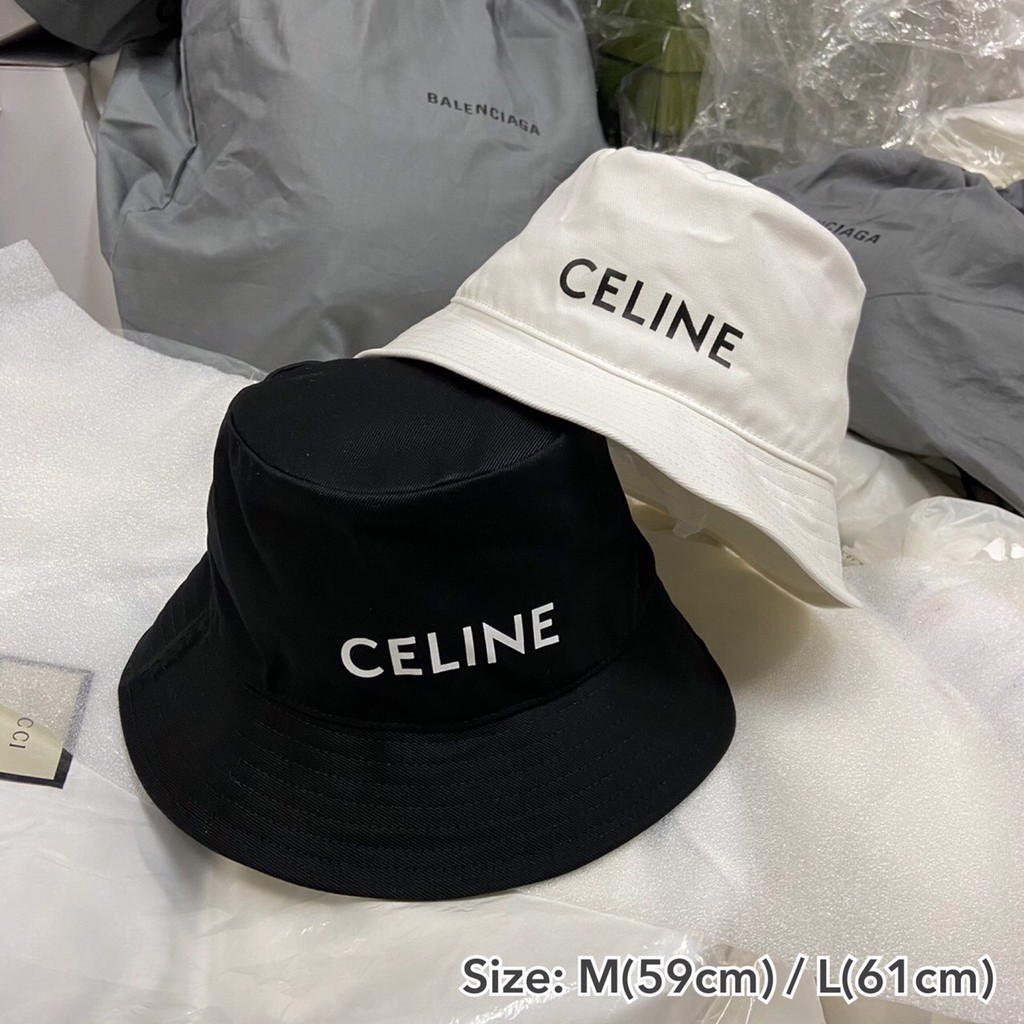 CELINE Bucket Hat ของแท้ 100% [ส่งฟรี] | Shopee Thailand