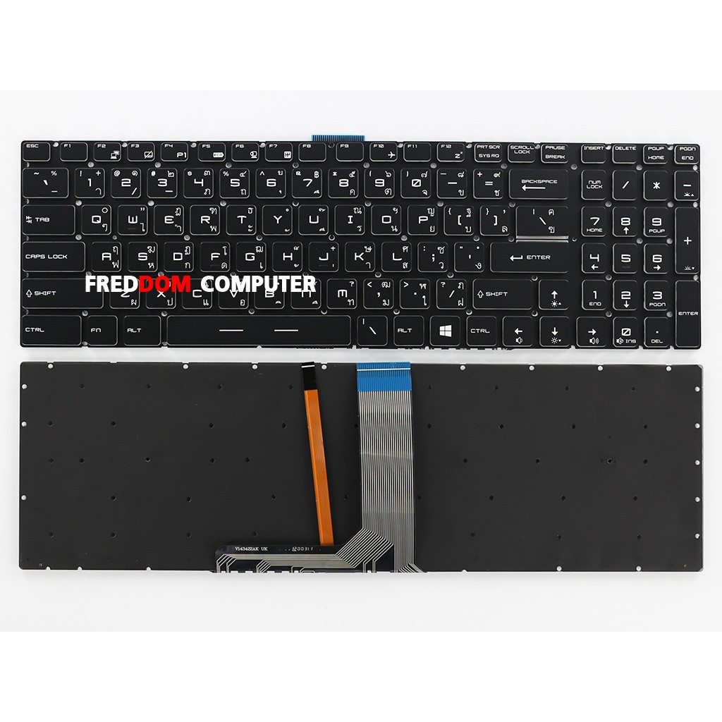 KEYBOARD MSI คีย์บอร์ด MSI GT62 GT72 GE62 GE72 GS60 GS70 GL62 GL72 GP62 ...