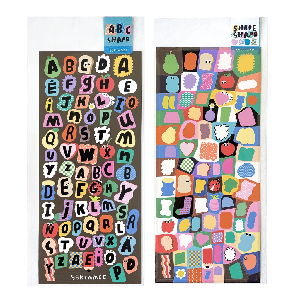 ssktmmee - regular sticker (alphabet shape) | Shopee Thailand