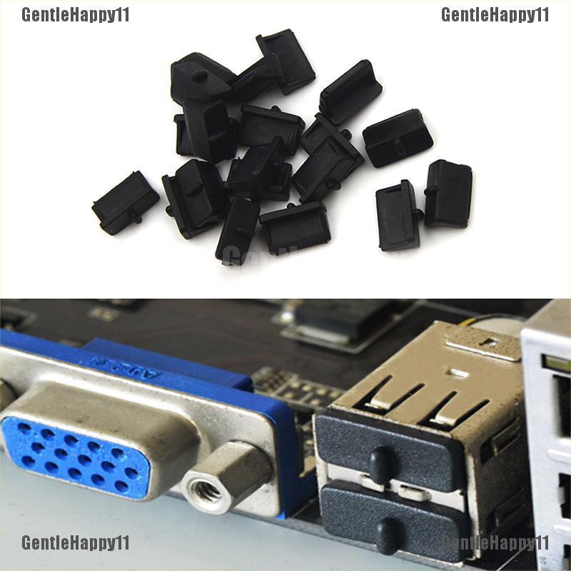 20pcs Soft Plastic USB Port Plug Cover Cap Anti Dust Protector for ...