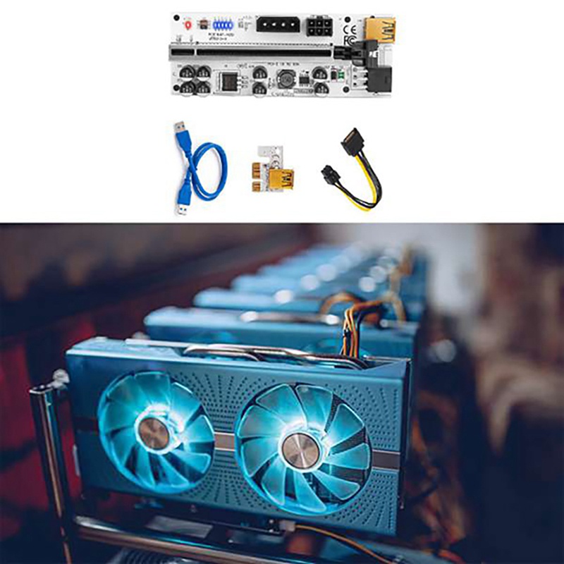 ETH80 B75 Motoard with 8XVER010 PCIE Riser CardG1610 CPU8G RAM ...
