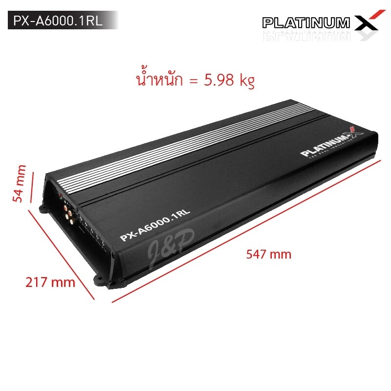 PLATINUM-X เพาเวอร์แอมป์ CLASS-D 7000W สำหรับซับวูฟเฟอร์ PX-A6000 .1RL ...