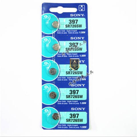 ของแท้เดิม Sony Sony Battery 397 SR726SW แบตเตอรี่ปุ่ม 1.55V AG2 196 2 ...