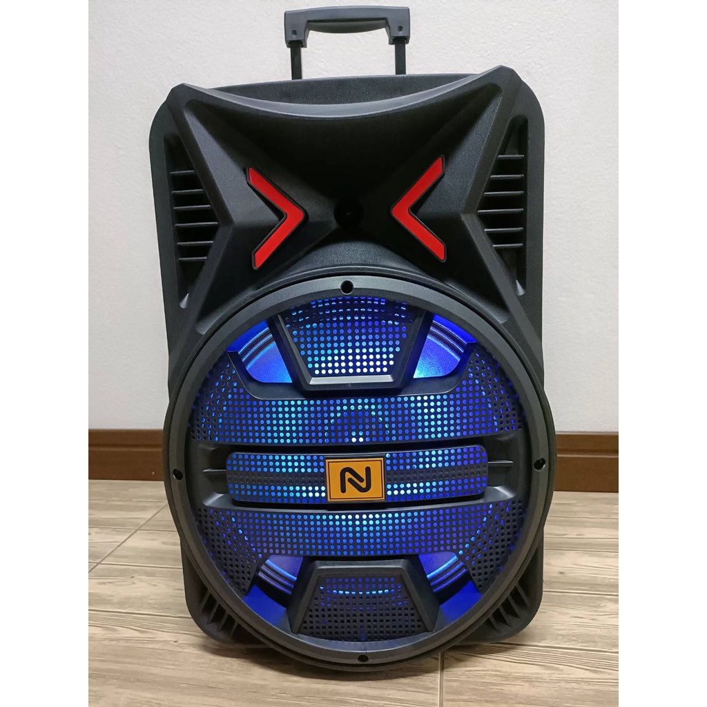 ลำโพงล้อลาก 12 นิ้ว รุ่น NS-1205 (Bluetooth) เบสแน่น ร้องคาราโอเกะ ...