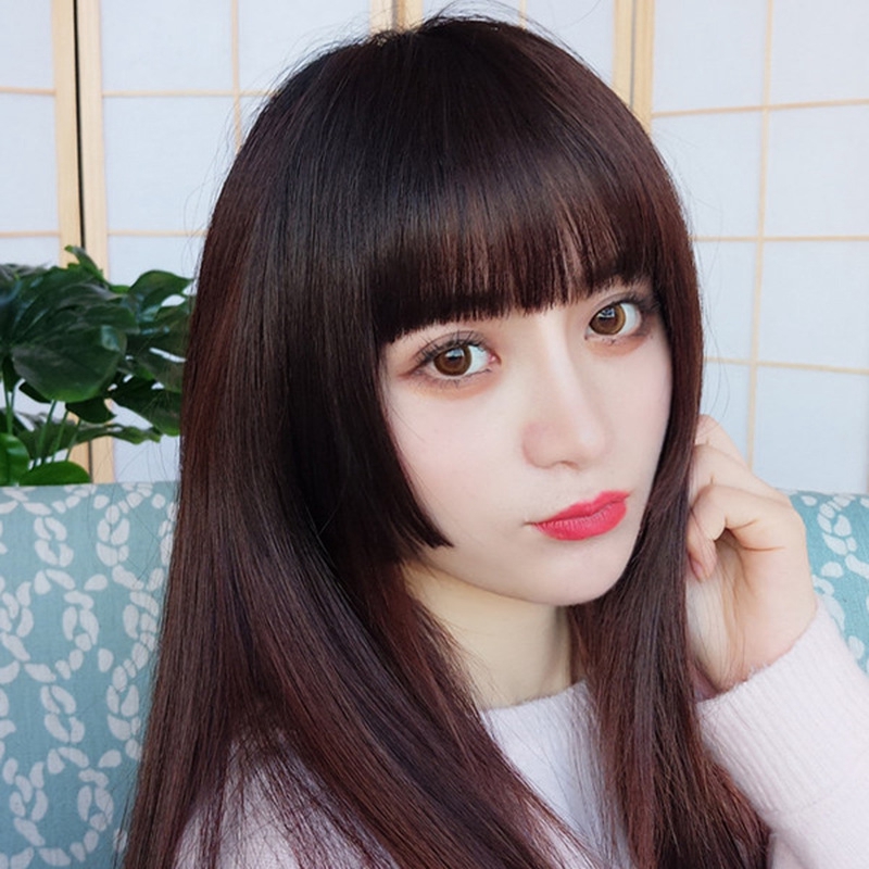 Two tiktok hair princess, cut the fake bangs, lovely face, red and ...